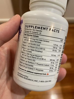 Thorne Basic Nutrients 2/day - Comprehensive Daily Multivitamin With ...
