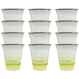Responsible Products 9-10 oz Cold Cup Compostable Corn Plastic - 12 ...