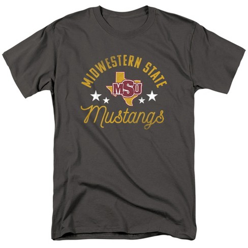 Midwestern State University Official Mustangs Unisex Adult T-shirt ...