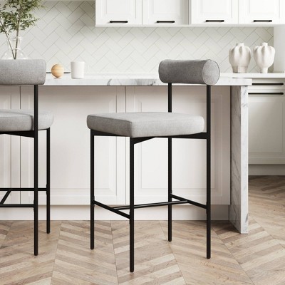 Room essentials upholstered counter stool with metal frame store