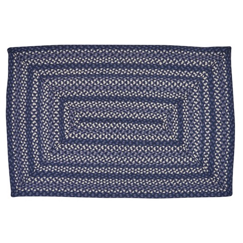 Park Designs Bluestone Braided Rectangular Indoor Rug 48" X 72" : Target
