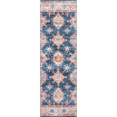 Nuloom Elijah Farmhouse Seagrass Area Rug, Runner 2' 6" X 8', Navy : Target