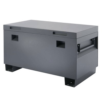 TRINITY Steel Indoor/Outdoor Job Site Box with Matte Rust Proof Powder ...
