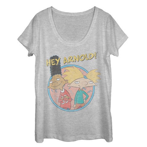 Women's Hey Arnold! Best Friend Circle Scoop Neck : Target
