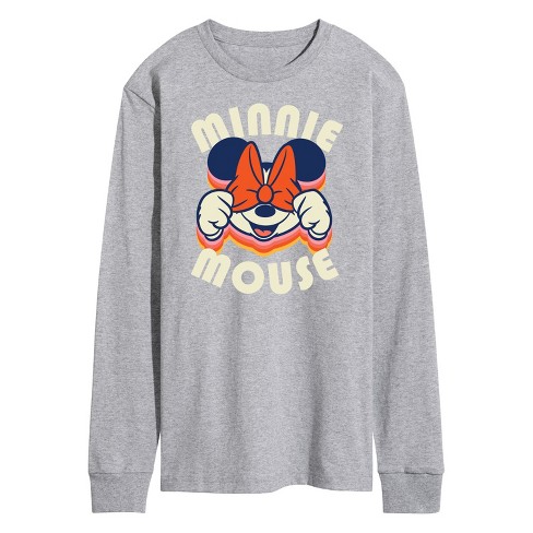 Men's - Disney - Minnie Mouse Long Sleeve Graphic T-shirt : Target