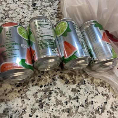 Watermelon Lime Sparkling Water - 8pk/12 Fl Oz Cans - Good & Gather™ : Target