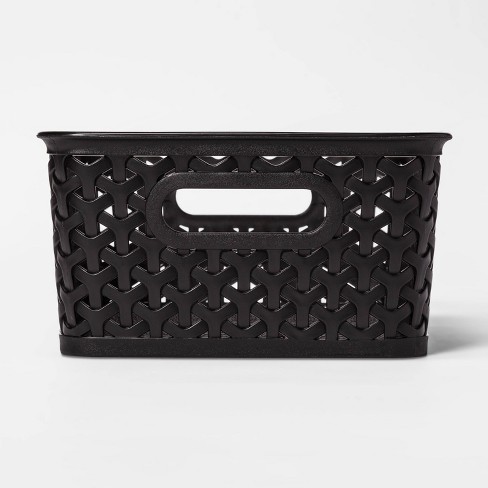 Y-weave Small Decorative Storage Basket Black - Brightroom™ : Target