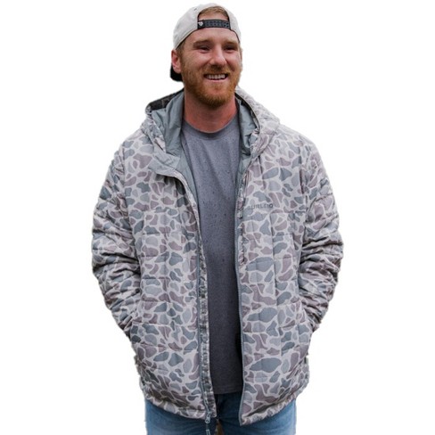 Burlebo Men's Horizontal Quilted Insulated Puffer Jacket With Hood : Target