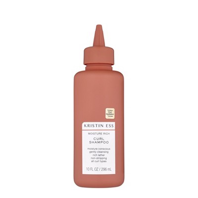 Kristin Ess Moisture Rich Curl Shampoo for Curly Wavy Frizzy Hair Sulfate Free 10 fl oz