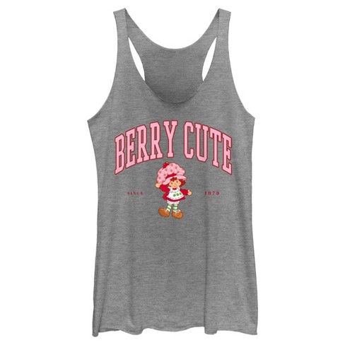 Women's Strawberry Shortcake Timeless Berry Racerback Tank Top - Gray ...