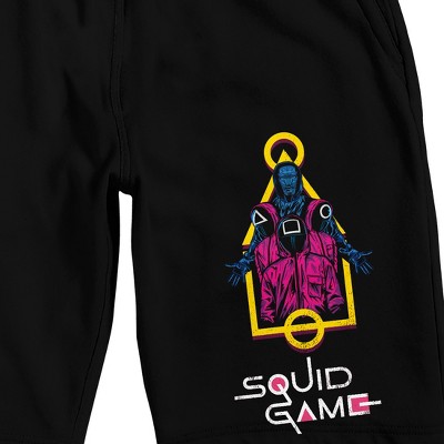 Squid Game Men's Black Sleep Pajama Shorts : Target