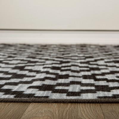 World Rug Gallery Contemporary Geometric Trellis Indoor/outdoor Area ...