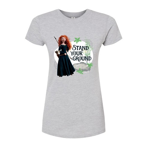 Women's Disney Merida Stand Your Ground Juniors Fitted Graphic T-shirt ...