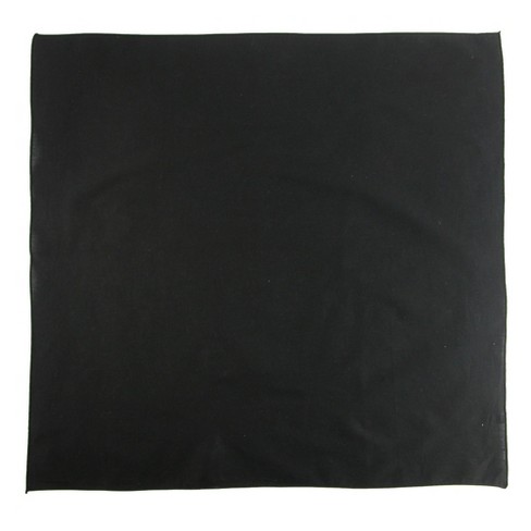 Ctm 27 Inch Extra Large Cotton Solid Color Bandana, Black : Target