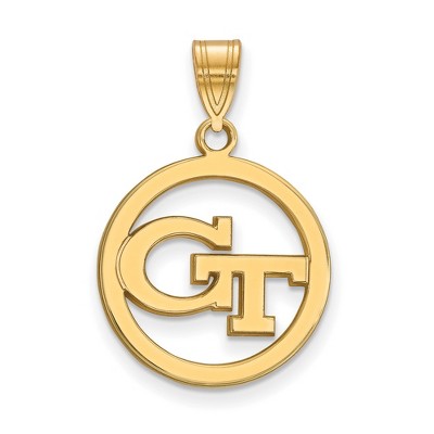 Black Bow Jewelry 14k Yellow Gold Plated Sterling Silver Georgia Tech ...