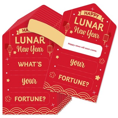 Big Dot Of Happiness Lunar New Year - Game Pickle Cards - Fortune Pull ...
