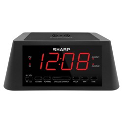 Sharp Led Night Light Alarm Clock : Target