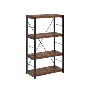 HomeStock 30 in.H Brown Color MDF (Medium-Density Fiberboard) Computer ...