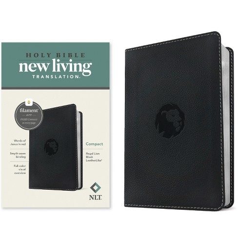Nlt Compact Bible, Filament Enabled (leatherlike, Regal Lion Black, Red ...
