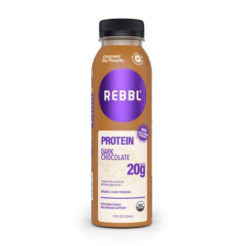 Rebbl Dark Chocolate Plant Powered Protein Elixir - 12 Fl Oz : Target