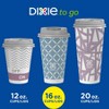 Dixie To Go Disposable Hot Cups & Lids - 16oz : Target