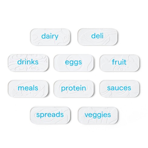 Youcopia 10pc Reusable Nano-suction Restickable 3d Fridge Labels ...