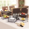 Sorbus 7-piece Stackable Buffet Caddy Set Black : Target