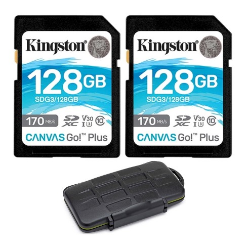 Kingston 128gb 170mb/s Read Memory Card (2-pack), Koah Memory Card ...