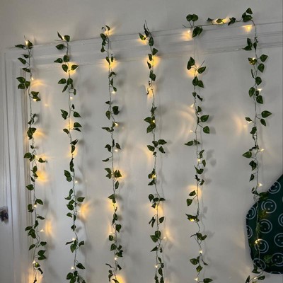 5' X 3.5' Led Vine Curtain String Lights Warm White - West & Arrow ...