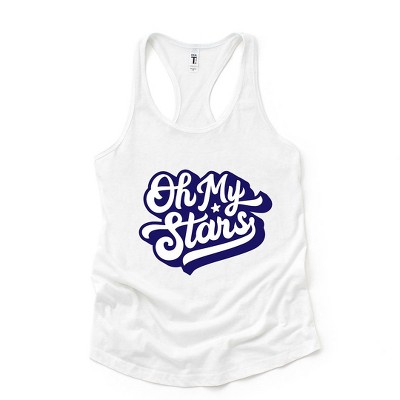 Simply Sage Market Women's Oh My Stars Retro Short Sleeve Racerback ...