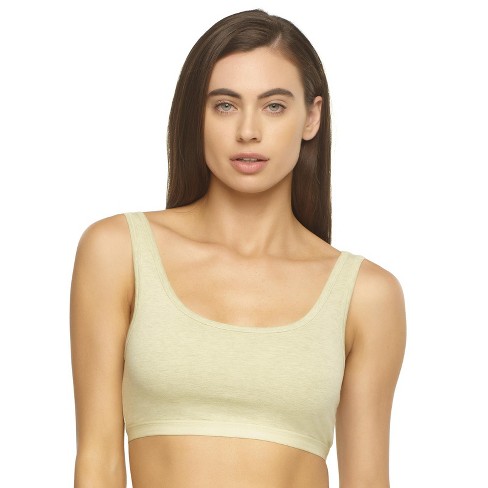 Felina Women's Organic Cotton Bralette (aloe, Medium) : Target