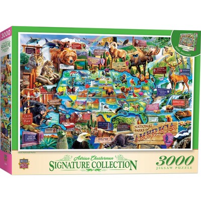 Masterpieces 3000 Piece Jigsaw Puzzle - Usa National Parks - 32"x45 ...