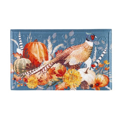 Evergreen Harvest Pheasant Embossed Indoor Outdoor Doormat Home Decor ...