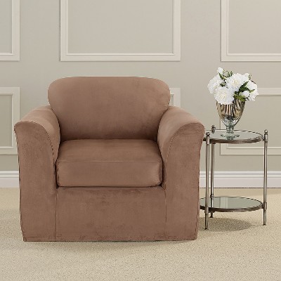 Ultimate Stretch Chair Suede Slipcover - Sure Fit : Target