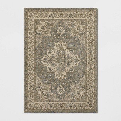 7' X 10' Global Stripe Outdoor Rug Neutral - Threshold™ : Target