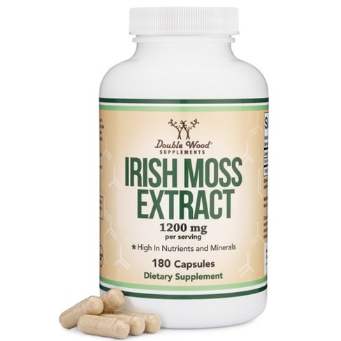 Irish Moss Extract – 180 X 600 Mg Capsules By Double Wood Supplements ...
