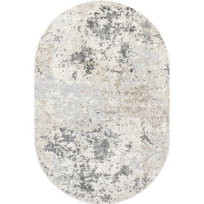 Nuloom Chastin Modern Abstract Area Rug, Oval 5' X 8', Beige : Target
