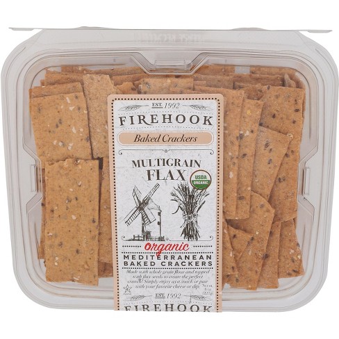 Firehook Baked Cracker Multigrain Flax - Case Of 12 - 8 Oz : Target