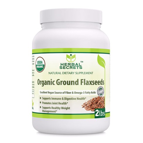 Herbal Secrets Organic Ground Flaxseed Powder 2 Lbs : Target
