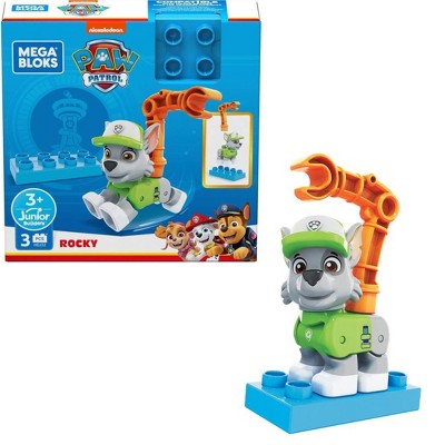 MEGA BLOKS Junior Builders Paw Patrol Rocky Figure (3 Pieces), Ages 3 ...