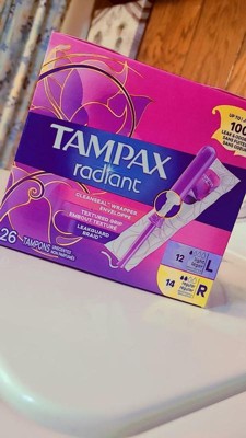 Tampax Radiant Light And Regular Duo-pack Tampons - 26ct : Target