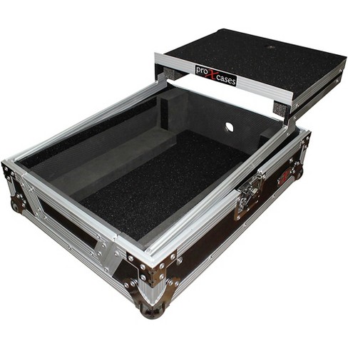 Prox Xs-m12lt Ata Style Flight Road Case With Wheels And Sliding Laptop ...
