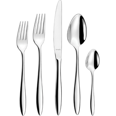 Amefa Ariane 20-piece, Premium 18/0 Stainless Steel Flatware Set, High ...