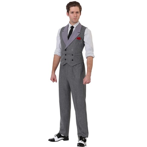 Halloweencostumes.com Medium Men Ruthless Gangster Men's Costume, White ...