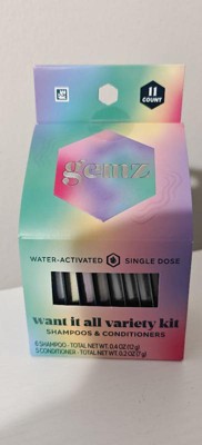 gemz Shampoo and Conditioner Want it All Variety Kit, Color Safe - 11ct ...