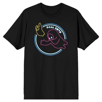 Fall Guys: Ultimate Knockout Circle Logo Men's Black Graphic Tee-large ...