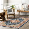 Nuloom Zuri Floral 4x6 Machine Washable Indoor Area Rug For Living Room ...