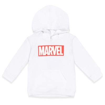 Marvel Avengers Big Boys Fleece Pullover Hoodie White 18-20 : Target
