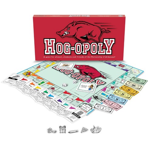 Late For The Sky: University Of Arkansas Hog-opoly Monopoly Board Game ...