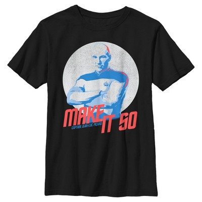 Men's Star Trek: The Next Generation Captain Jean Luc Picard Make It So ...